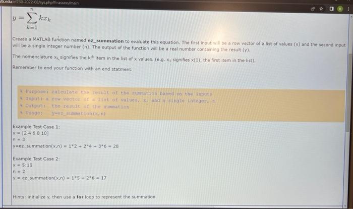 Solved Whin MATLAB firsti be sure you are doing each coding | Chegg.com