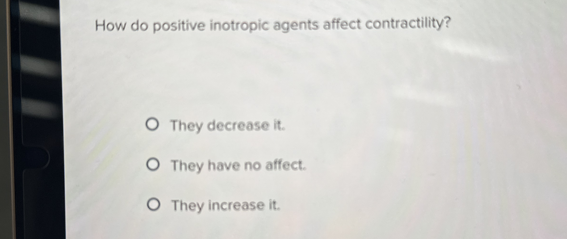 Solved How do positive inotropic agents affect | Chegg.com