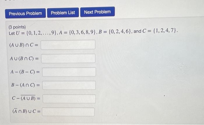 Solved (3 points) Let | Chegg.com