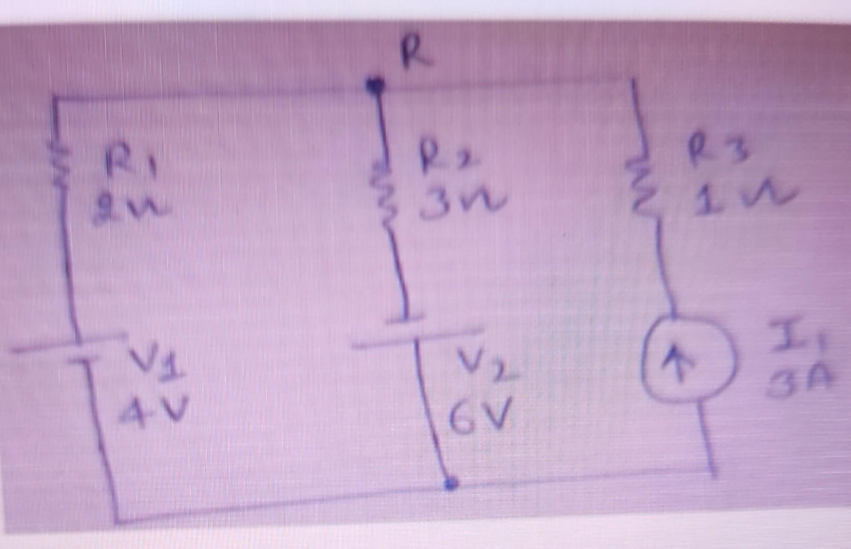 Solved in the below circuit calculate the voltage value at | Chegg.com
