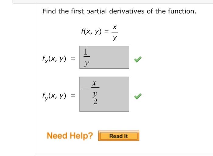 Solved Find the first partial derivatives of the function. | Chegg.com