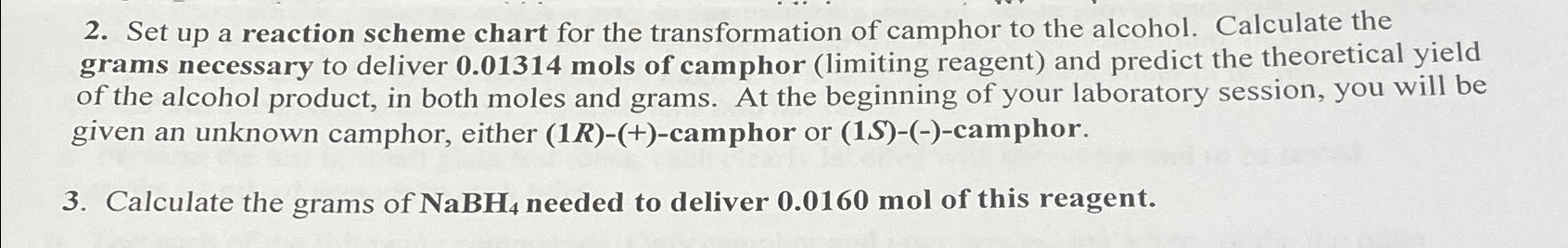 Solved Set up a reaction scheme chart for the transformation | Chegg.com