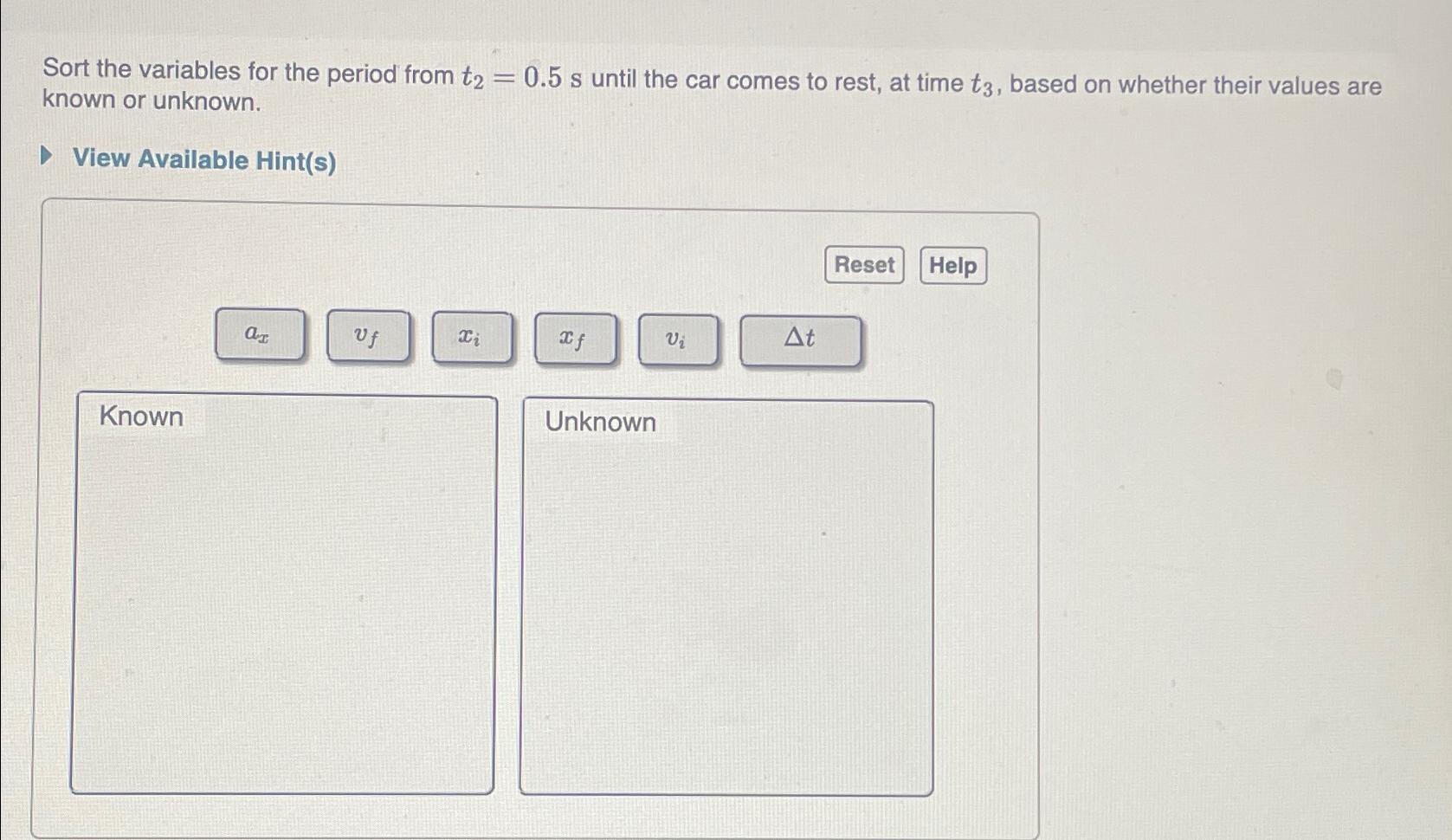 Solved Sort the variables for the period from t2=0.5s ﻿until | Chegg.com