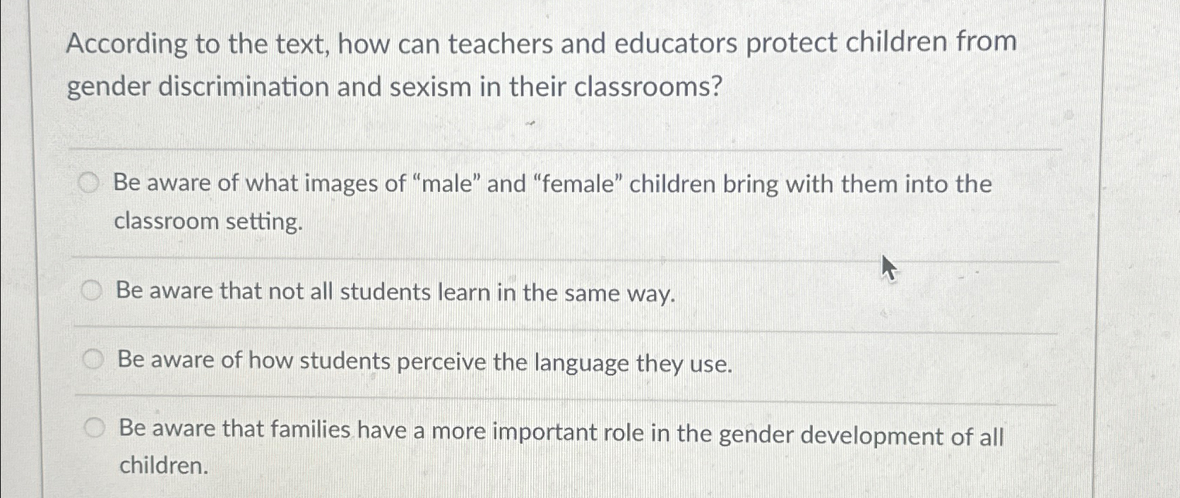 Solved According to the text, how can teachers and educators | Chegg.com