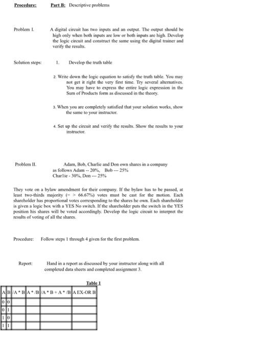 Solved Implementation of exclusive OR function 1. Write a | Chegg.com