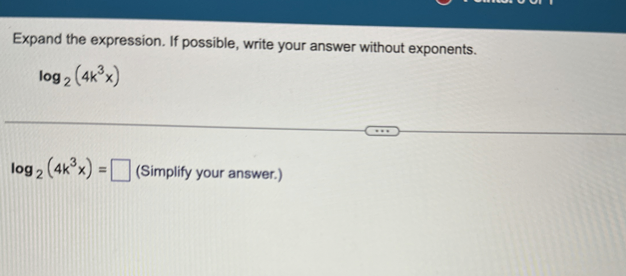 Solved Expand the expression. If possible, write your answer | Chegg.com