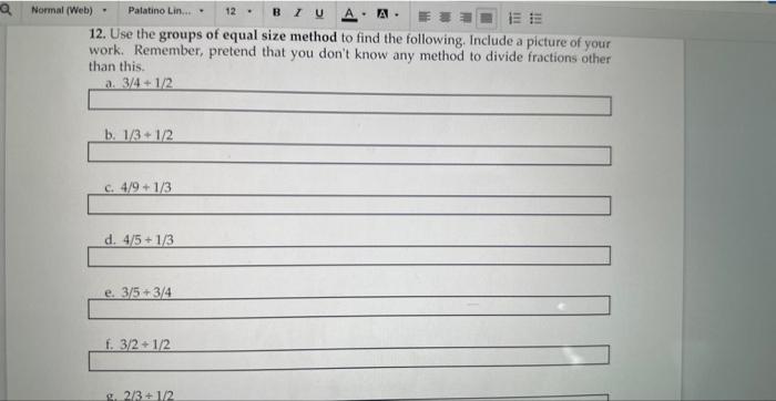 Solved 12. Use the groups of equal size method to find the | Chegg.com
