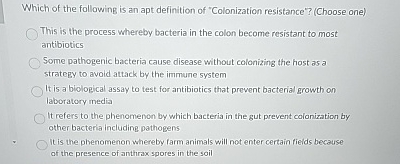 Solved Which of the following is an apt definition of | Chegg.com