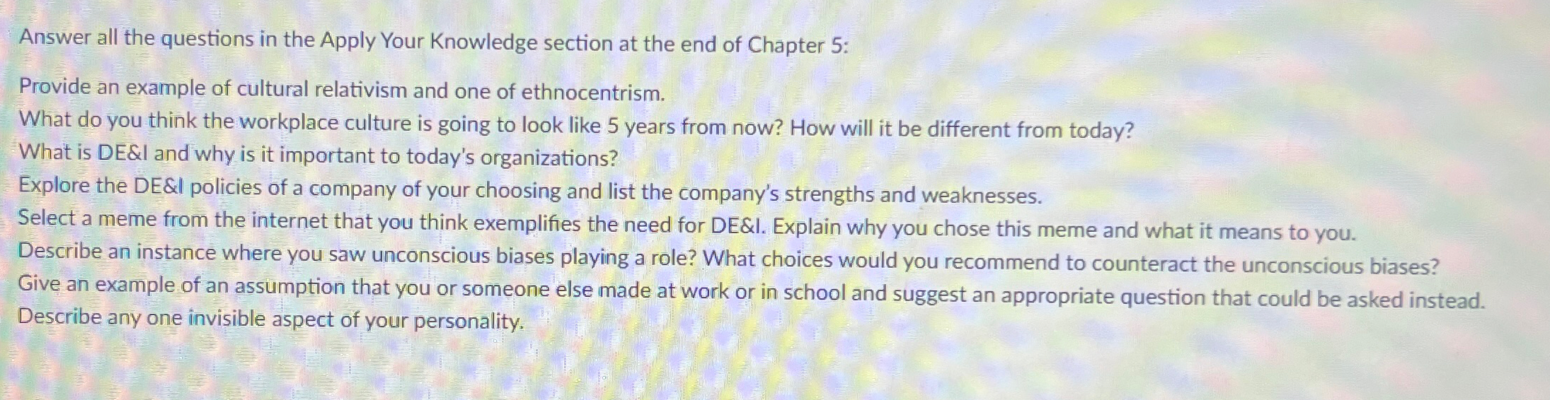 Solved Answer all the questions in the Apply Your Knowledge | Chegg.com