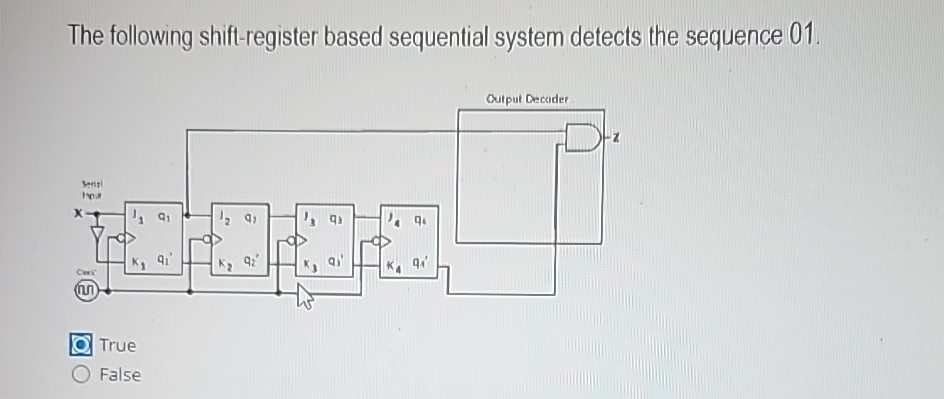 Solved The following shift-register based sequential system | Chegg.com