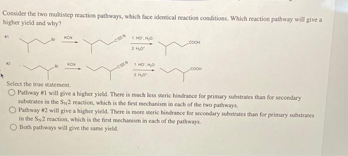 Solved Consider the two multistep reaction pathways, which | Chegg.com