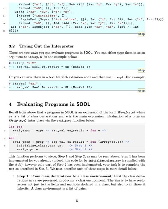 Solved 1 Introducing SOOL with an Example This assignment | Chegg.com