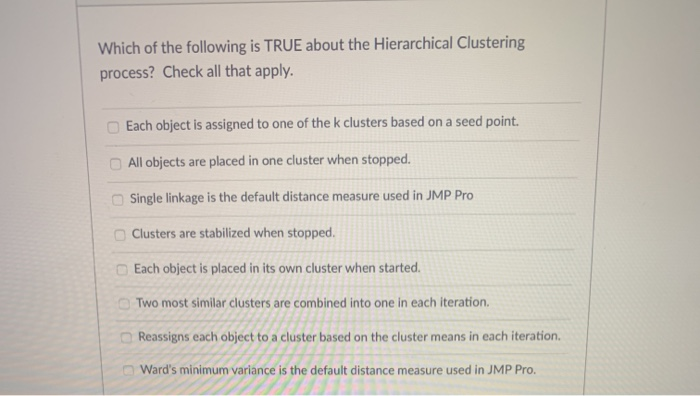 Solved Which Of The Following Is True About The Hierarchical