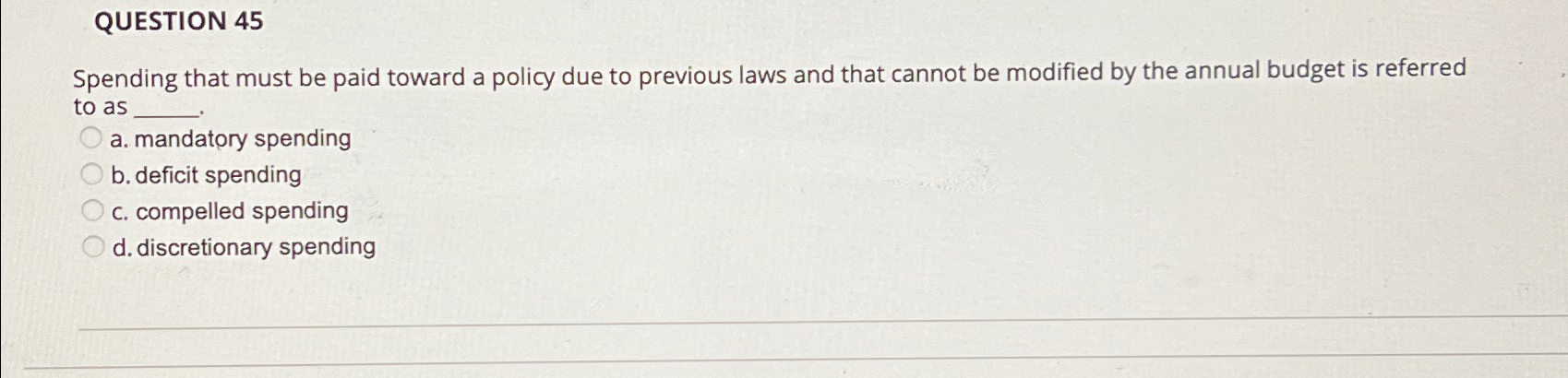 Solved QUESTION 45Spending that must be paid toward a policy | Chegg.com