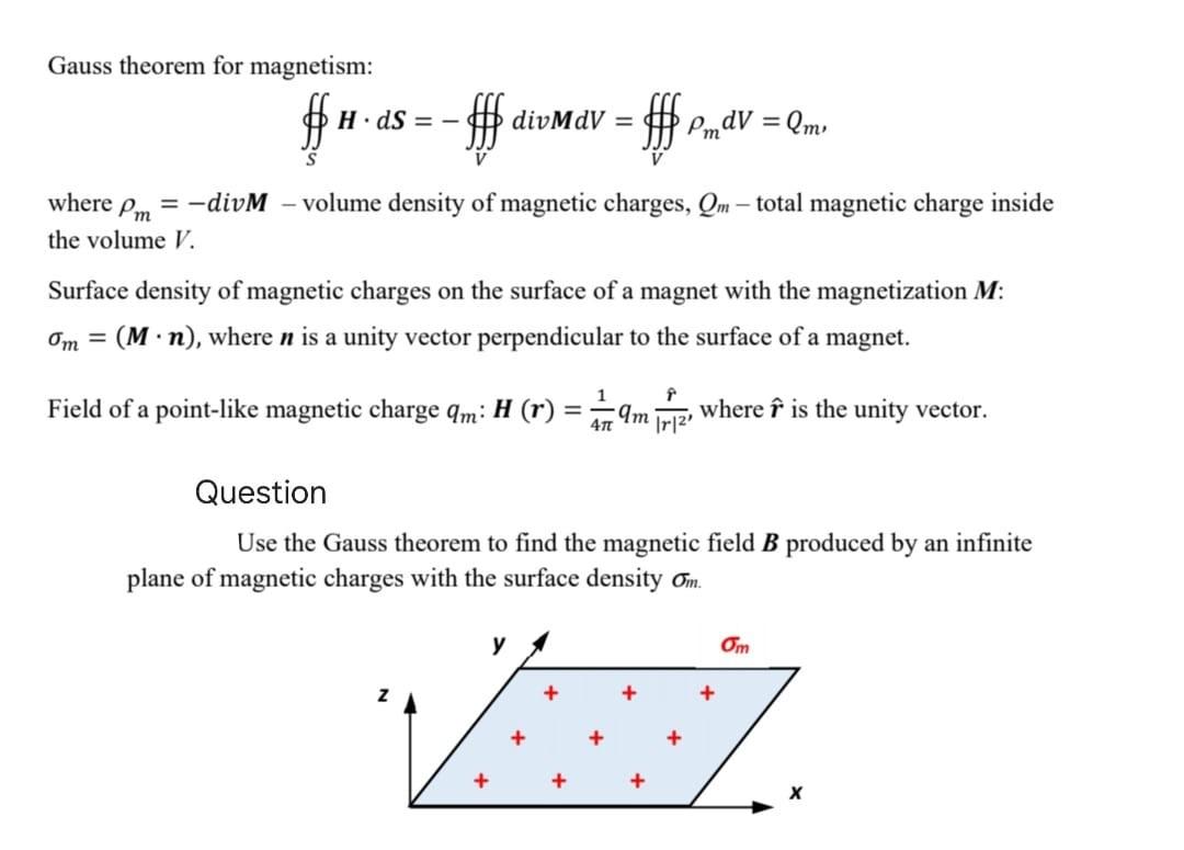 Solved what is the magnetic field produced by an infinite | Chegg.com