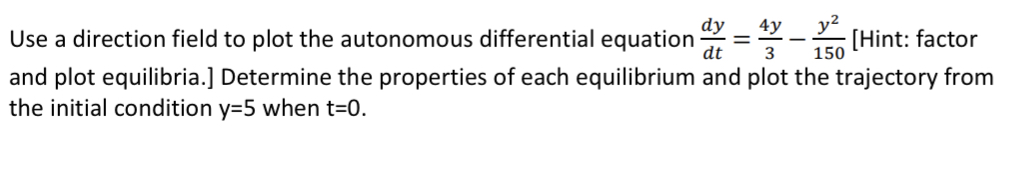 Solved Use a direction field to plot the autonomous | Chegg.com