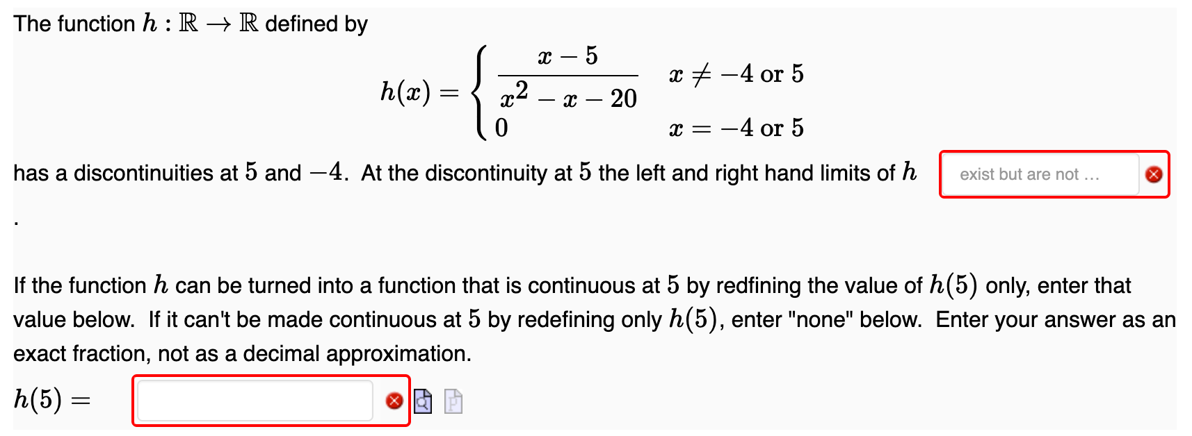 Solved The function h:R→R ﻿defined | Chegg.com
