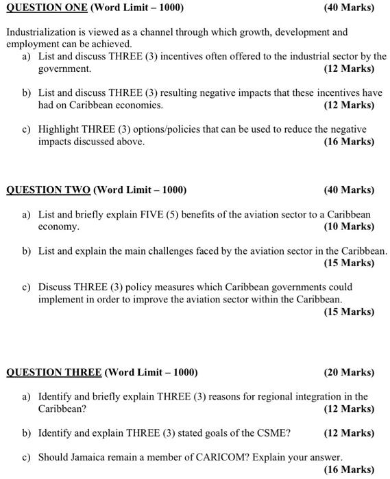 Solved QUESTION ONE (Word Limit - 1000) (40 Marks) | Chegg.com