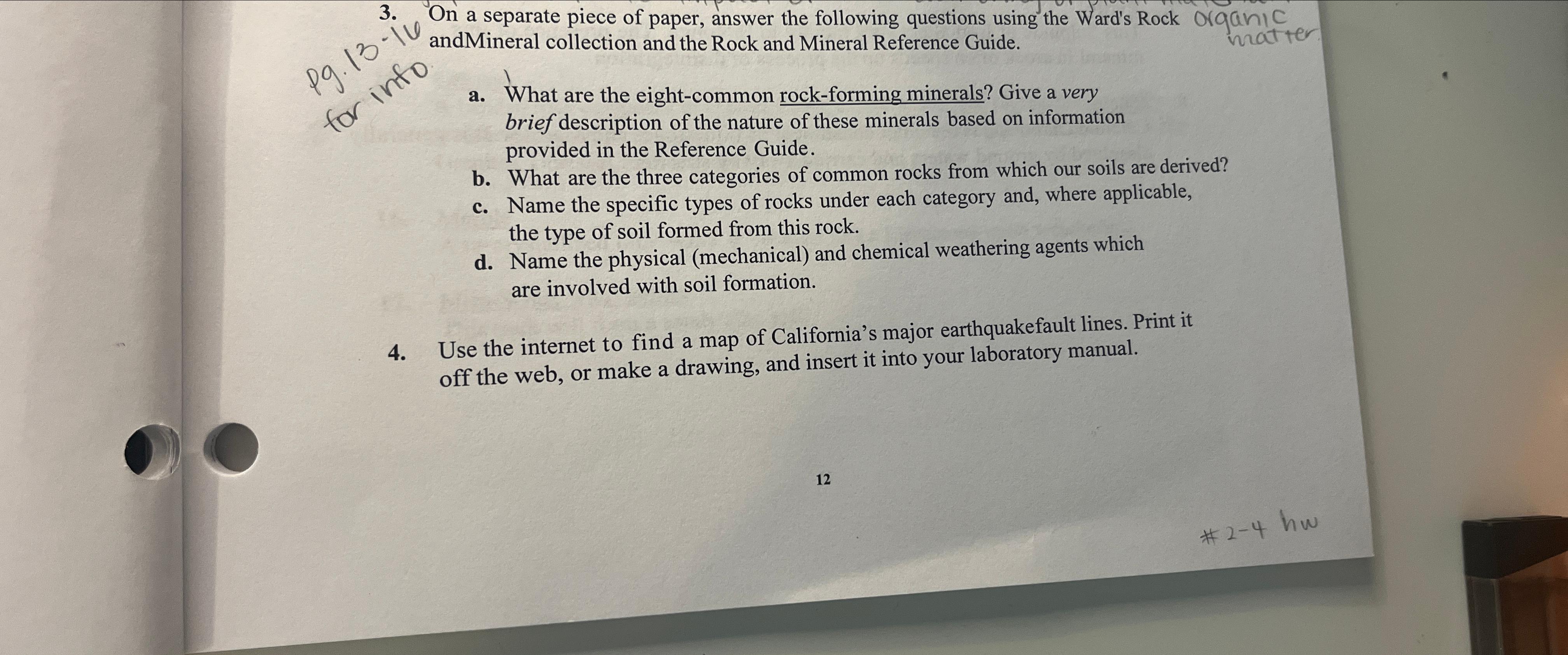 Solved On a separate piece of paper, answer the following | Chegg.com