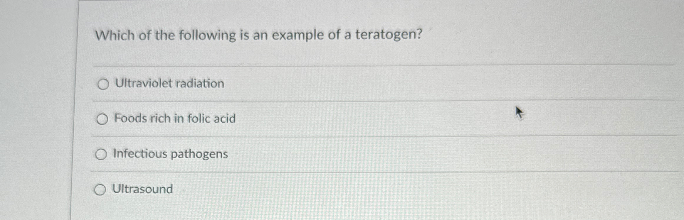 Solved Which of the following is an example of a | Chegg.com
