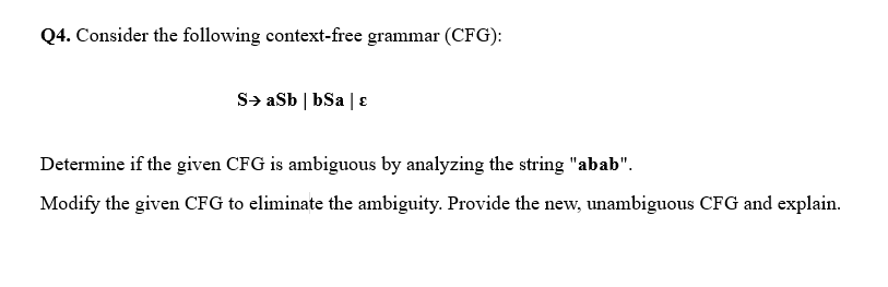 Solved Theory of Computation:Q4. ﻿Consider the following | Chegg.com