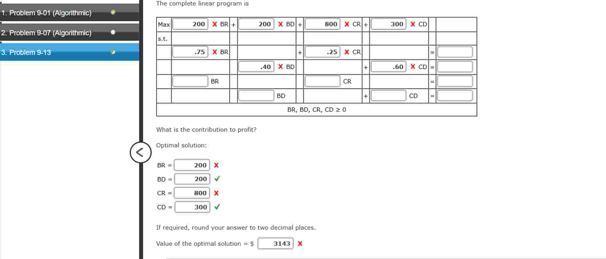 1. ﻿Problem 9-01 (Algorithmic)The complete linear | Chegg.com