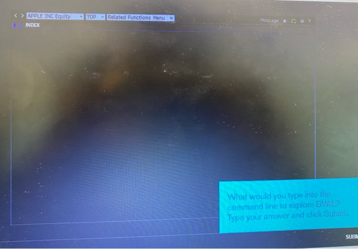 APPLE INC Equity INDEX TOP Related Functions Menu | Chegg.com