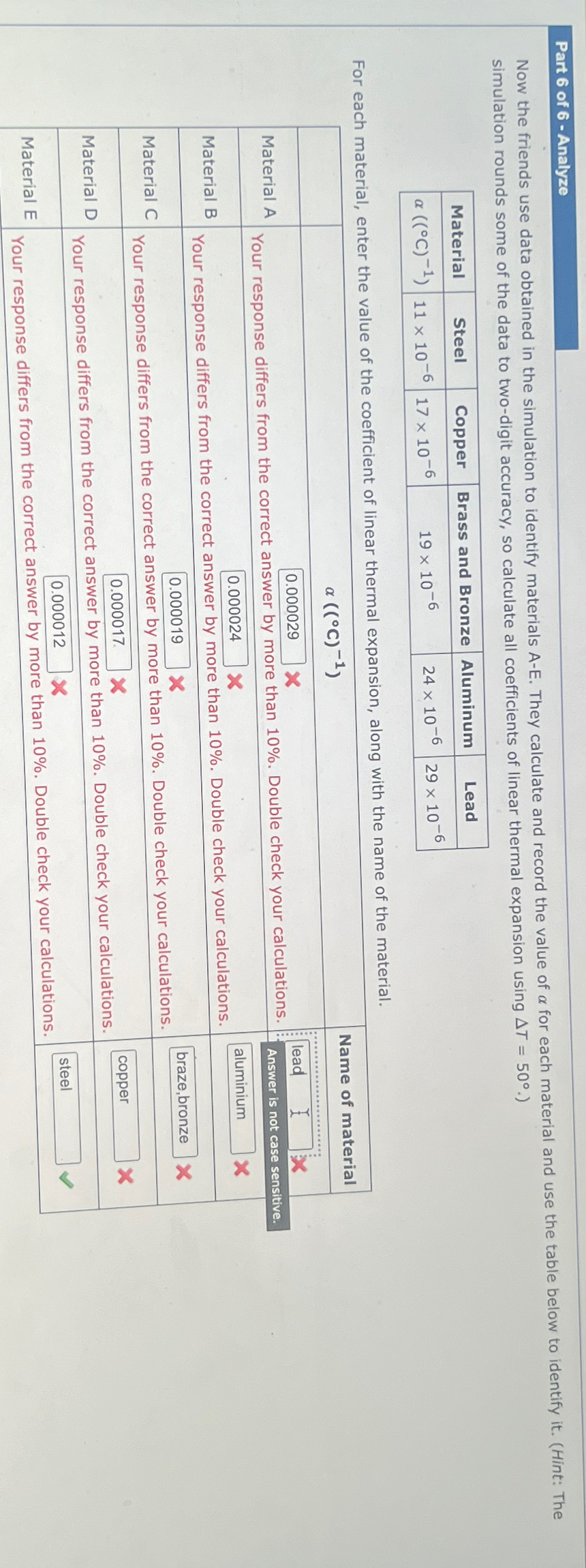 Part 6 ﻿of 6 - ﻿Analyze simulation rounds some of the | Chegg.com