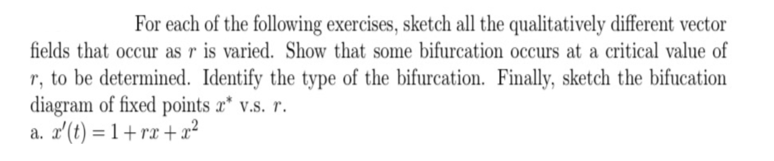 Solved For each of the following exercises, sketch all the | Chegg.com