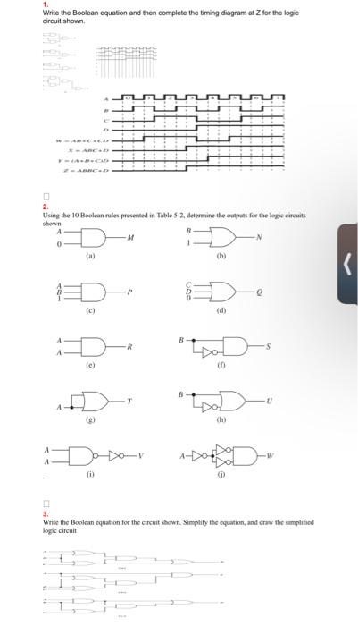 Solved 1. Write the Boolean equation and then complete the | Chegg.com Solved 1. Write the Boolean equation and then complete the | Chegg.com