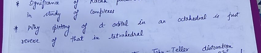 Solved Why spriting of d-arbital in an octahedral is just | Chegg.com