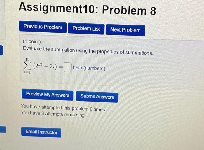 Solved Assignment10 Problem 8 Previous Problem Problem List 2323