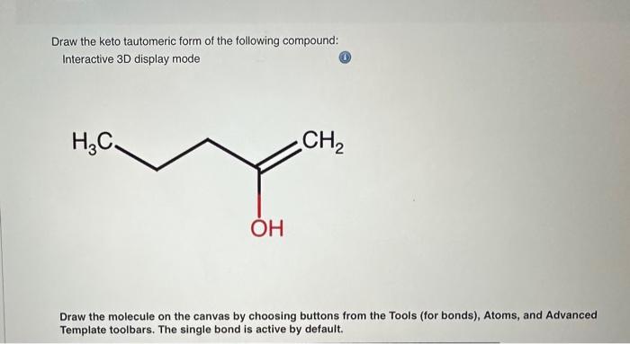 Draw the molecule on the canvas by choosing buttons | Chegg.com