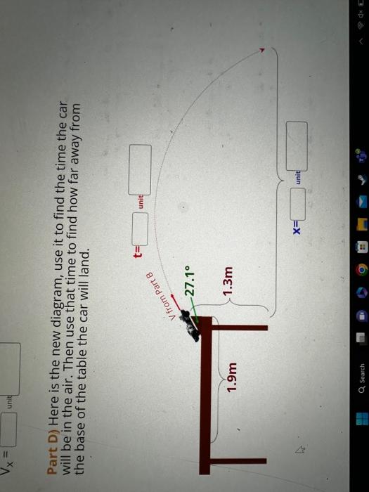 Solved Part A) The wind-up toy car as shown below is placed | Chegg.com