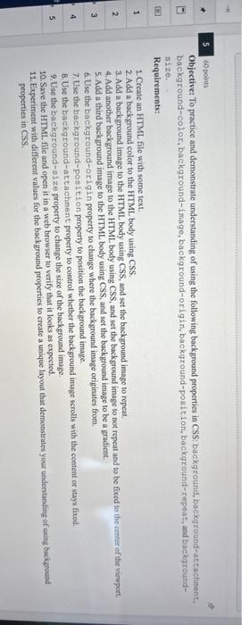 Solved to points Objective: To practice and demonstrate | Chegg.com