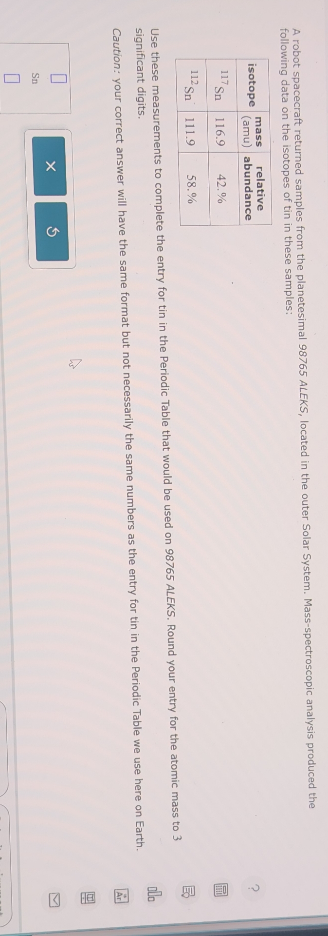Solved A robot spacecraft returned samples from the | Chegg.com
