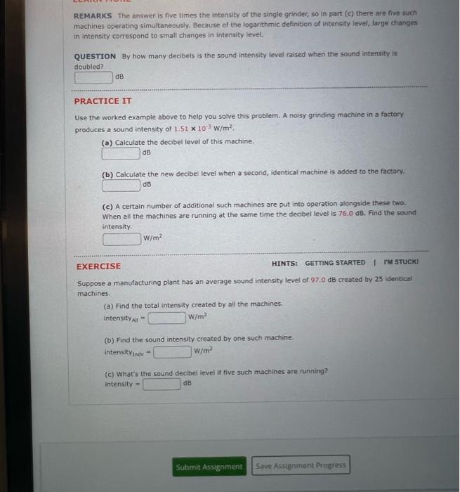 Solved REMARKS The answer is five times the intensity of the | Chegg.com