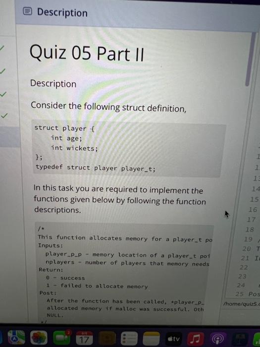 Solved Quiz 05 Part 11 Description Consider The Following