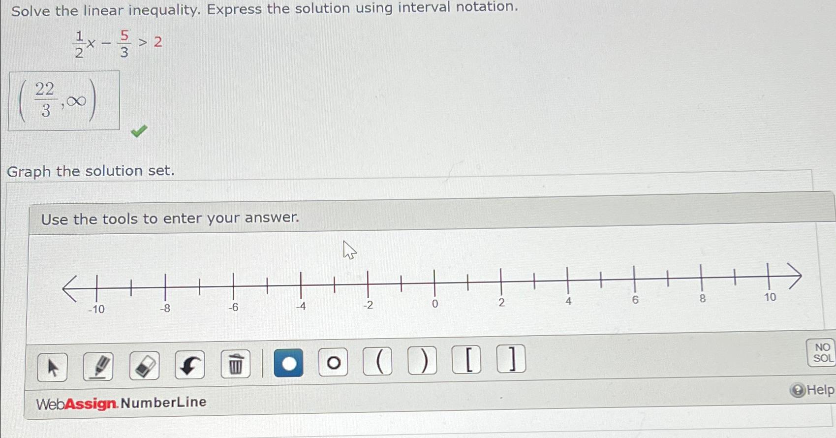 Solved Solve the linear inequality. Express the solution | Chegg.com