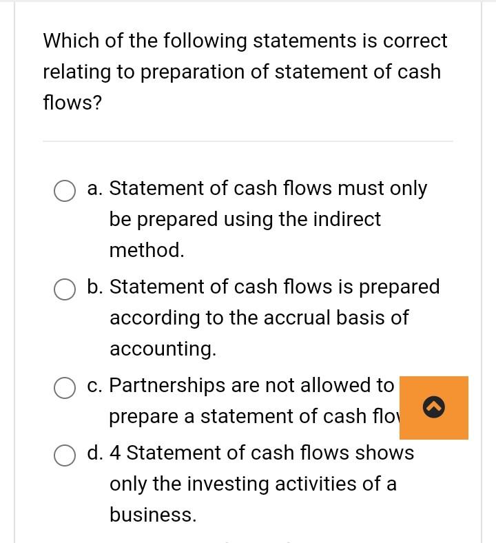 Solved True or False? Acquisition of listed investments will | Chegg.com