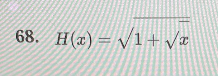Solved H(x)=1+x | Chegg.com