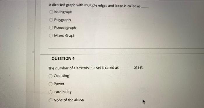 Solved A directed graph with multiple edges and loops is | Chegg.com