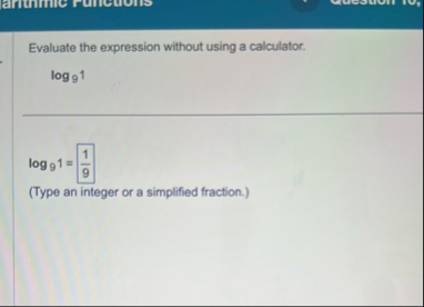 Solved Evaluate the expression without using a | Chegg.com