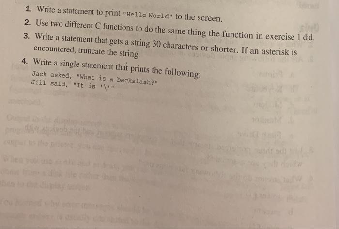 Solved 1. Write a statement to declare an array of 10 | Chegg.com
