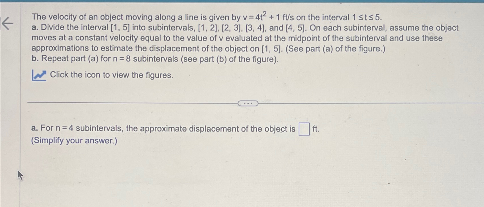 Solved The velocity of an object moving along a line is | Chegg.com