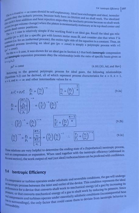 Solved .3 Estimate the isentropic efficiencies of the | Chegg.com