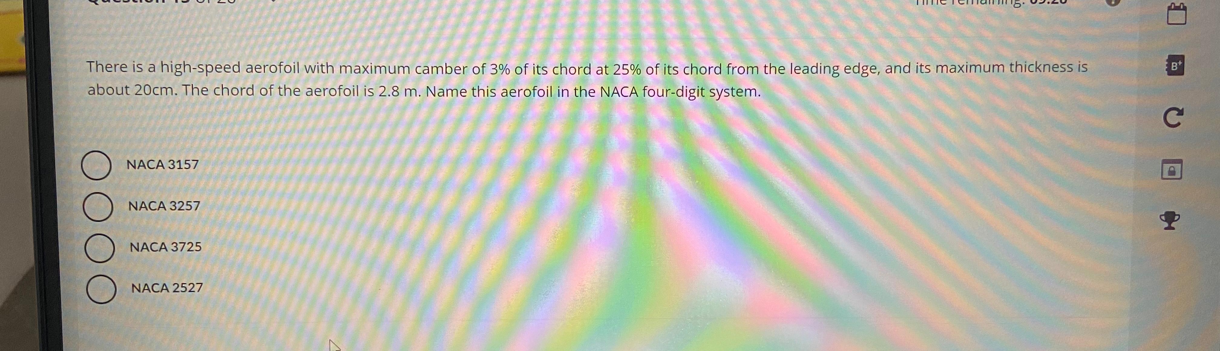 Solved There is a high-speed aerofoil with maximum camber of | Chegg.com