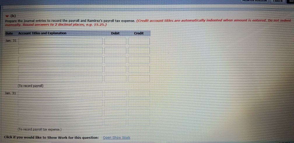 Solved BACK NEXT Exercise 11-11 (Part Level Submission) | Chegg.com