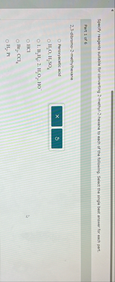 Solved Specify reagents suitable for converting | Chegg.com