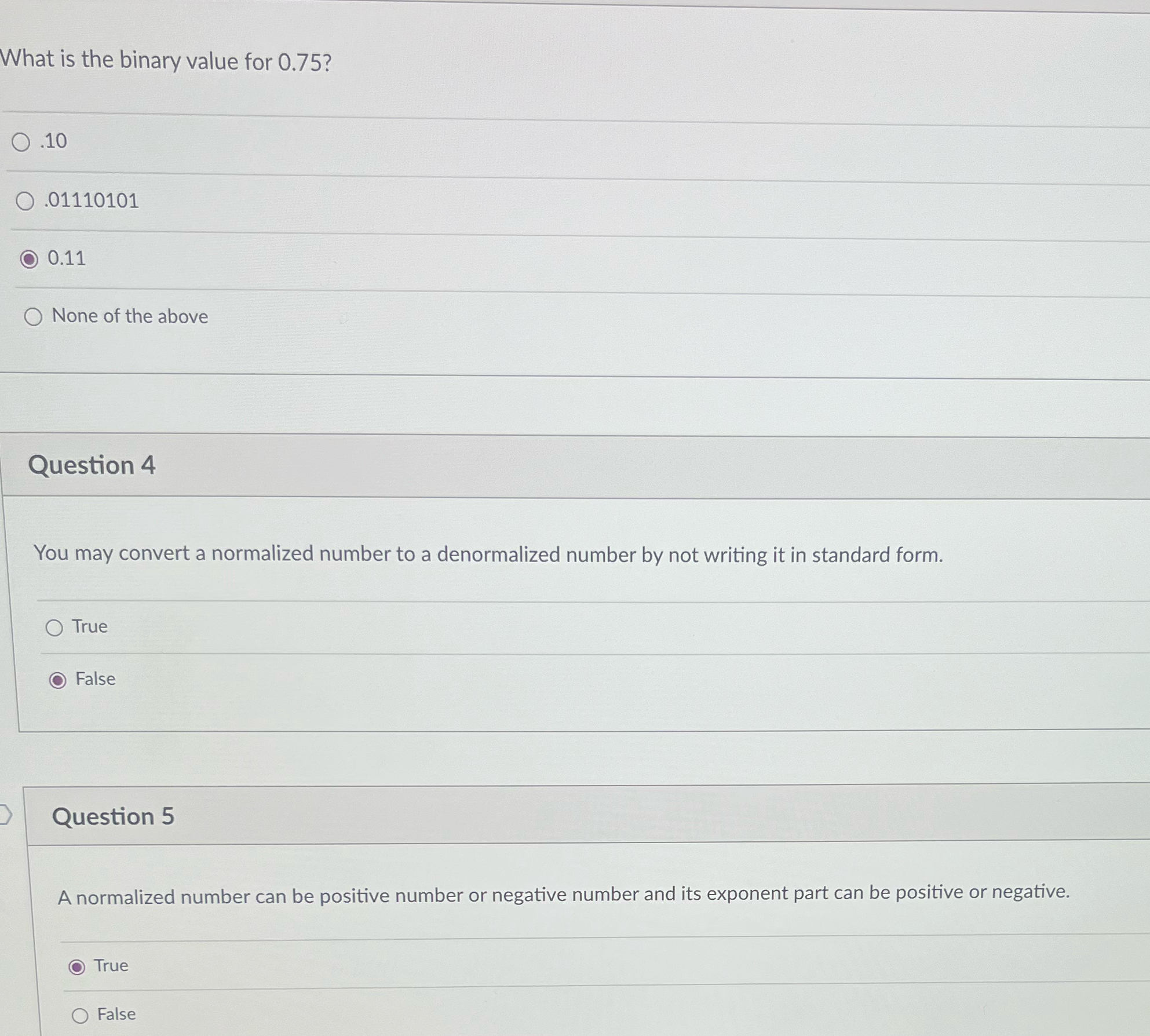 Solved What is the binary value for | Chegg.com